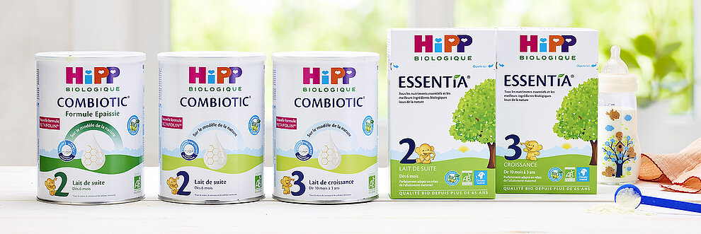 Différences Gammes Laits HiPP | HiPP Biologique